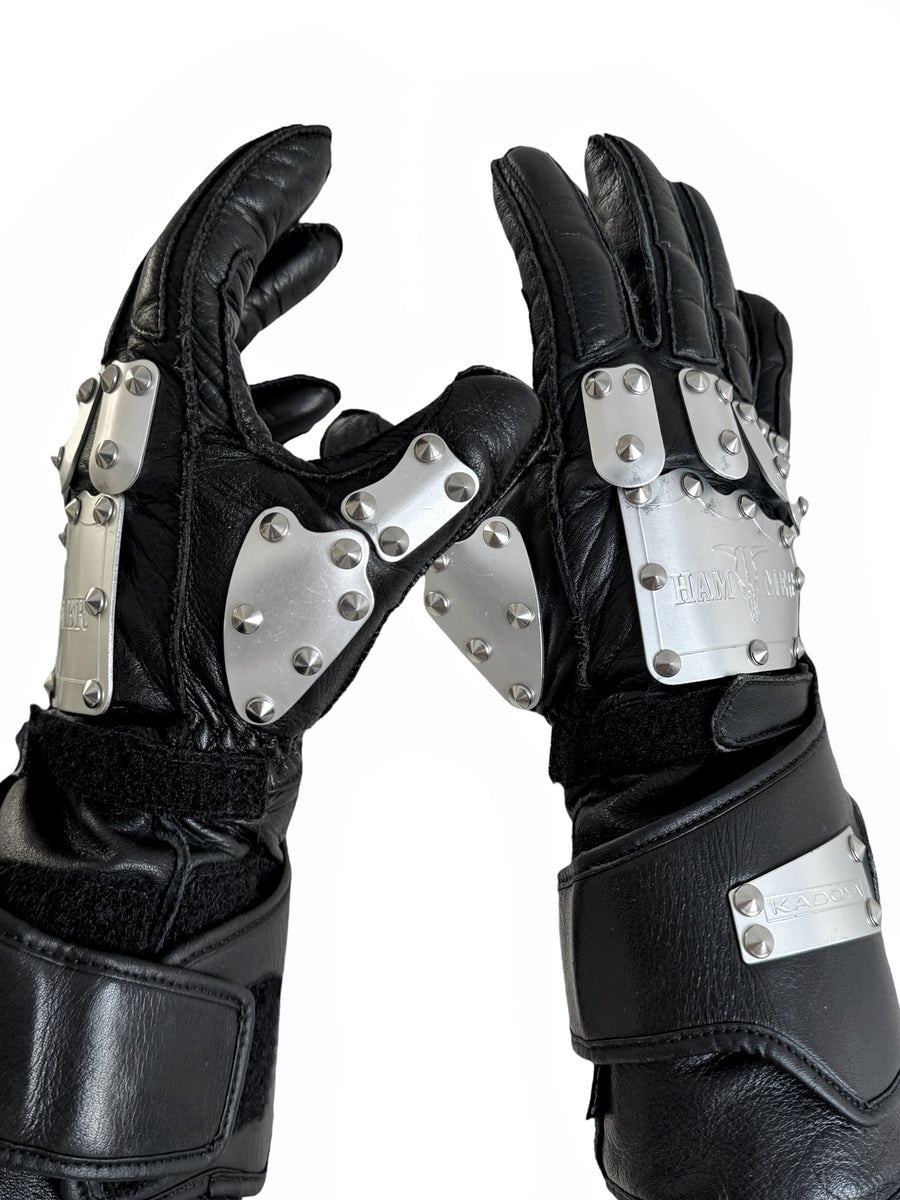 HAMMER Studded Spike Armor Leather Glove Gauntlet – Archive Reloaded