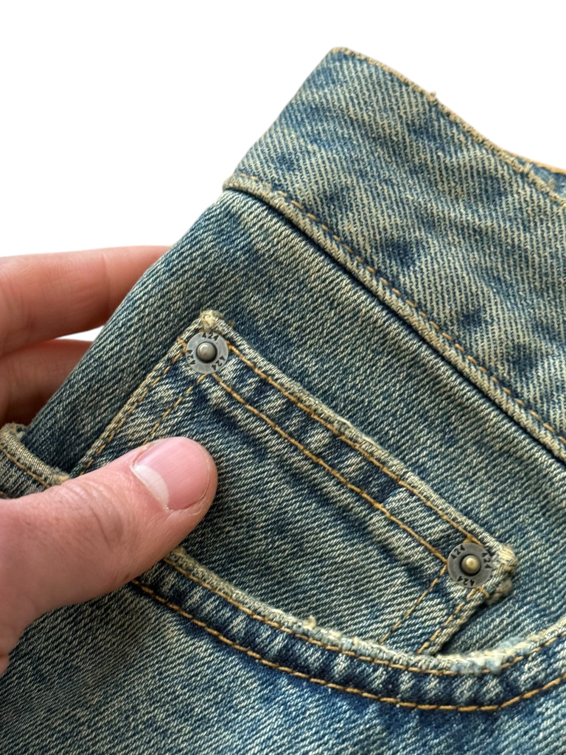 Big Daddy Baggy Denim Shred Jean Shorts – Archive Reloaded