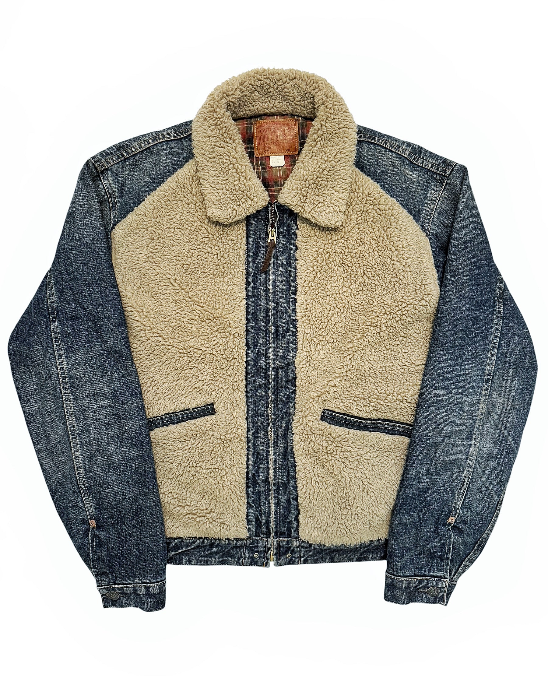 Dark Denim Grizzly Shearling Jacket – Archive Reloaded
