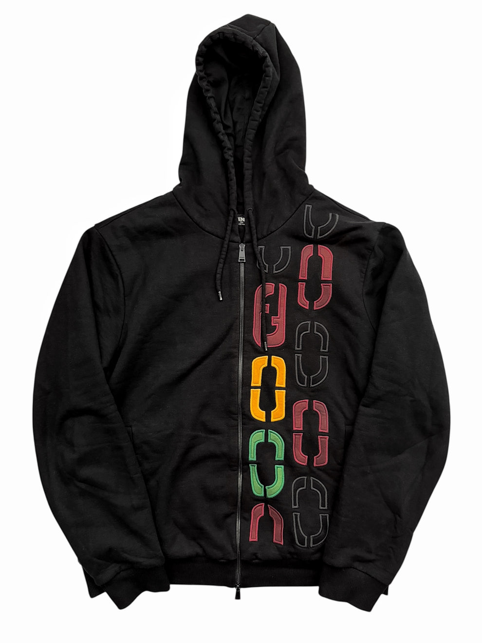 Chain Link Embroidery Zip Hoodie – Archive Reloaded
