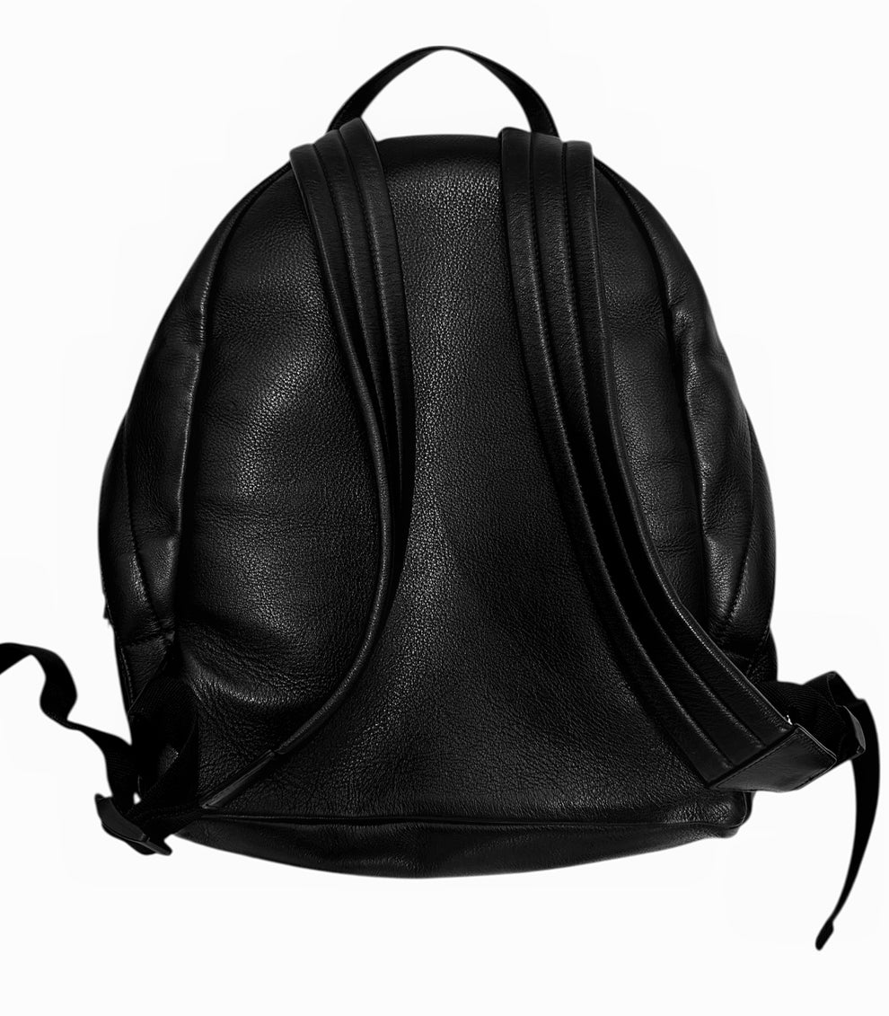 Explorer Logo Leather Backpack – Archive Reloaded