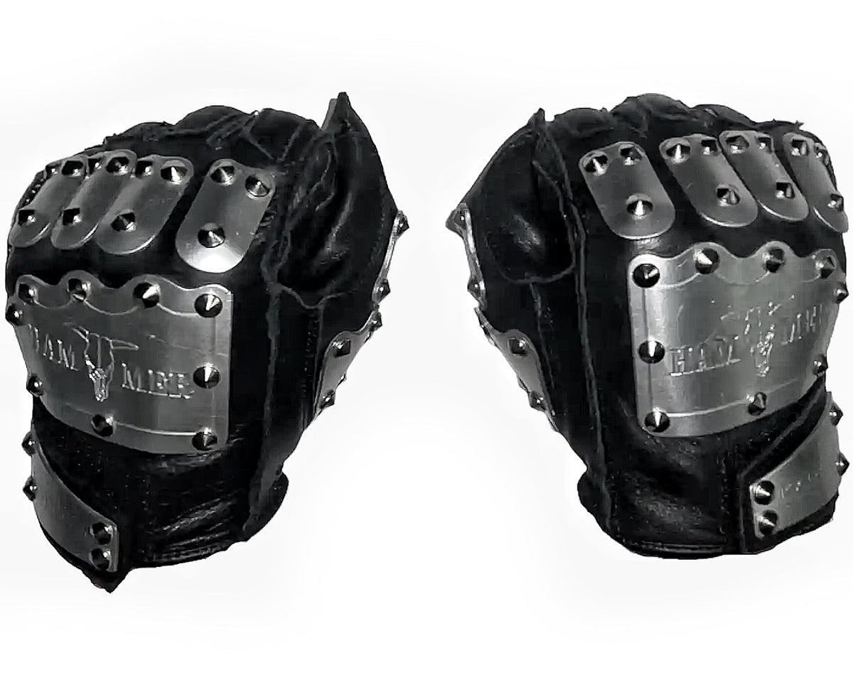 “HAMMER” Armor Stud Leather Glove – Archive Reloaded