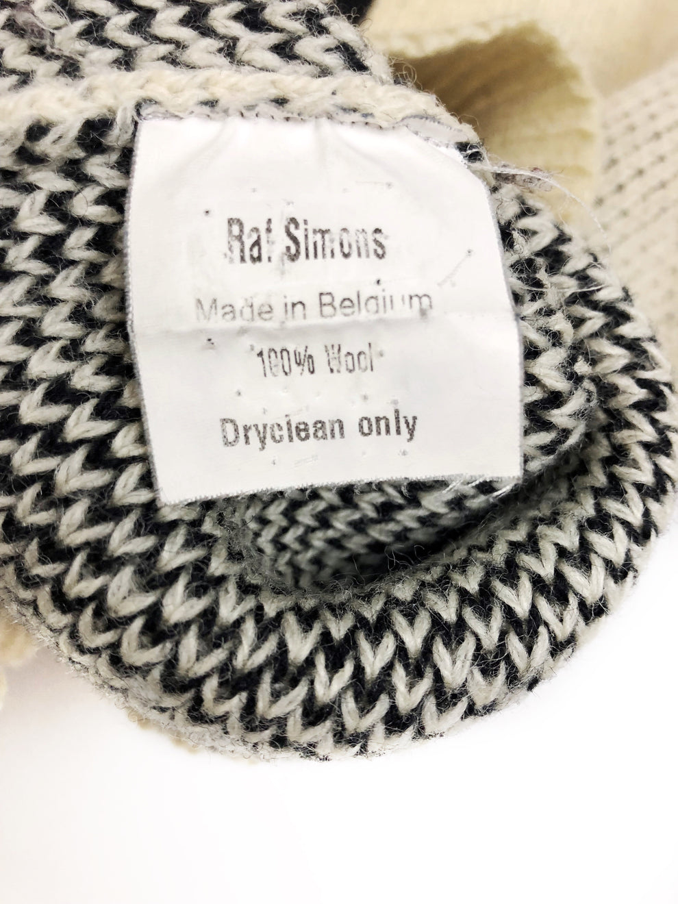 03 “Closer” Raf Simons Bauhaus Knit - Archive Reloaded